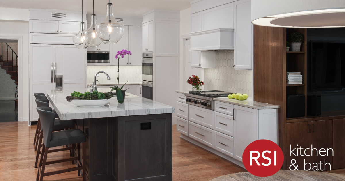 Navy & White Kitchen - RSI Kitchen and Bath